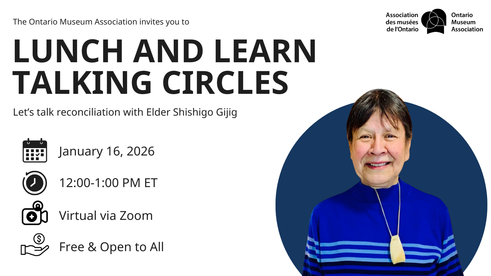 Lunch and Learn Talking Circle Sessions – Ontario Museum Association
